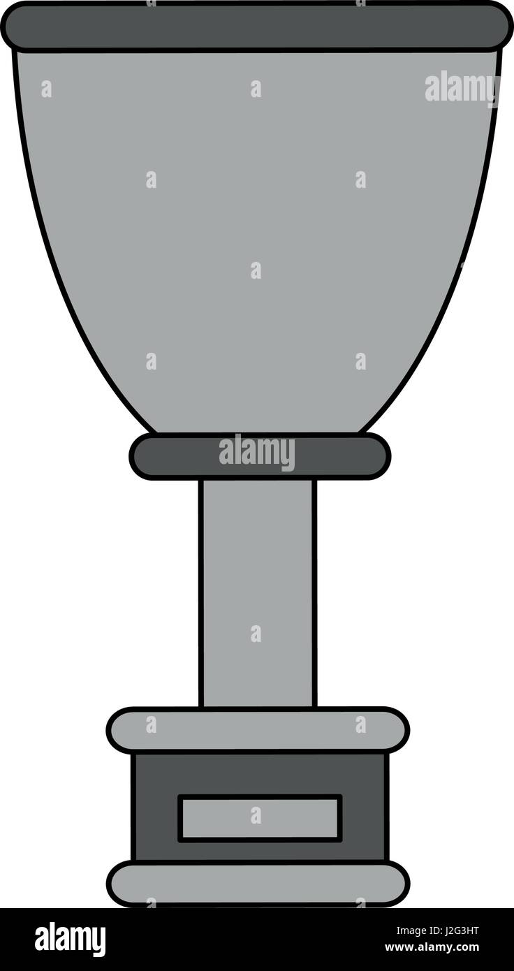 gray color graphic cup trophy with plaque Stock Vector Image & Art - Alamy