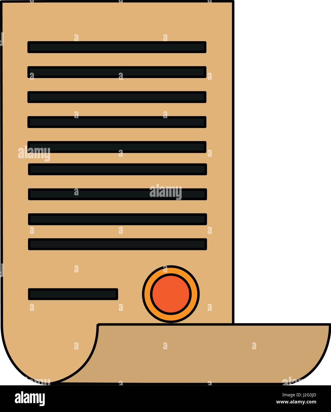 color graphic certificate in old paper with stamp Stock Vector Image ...