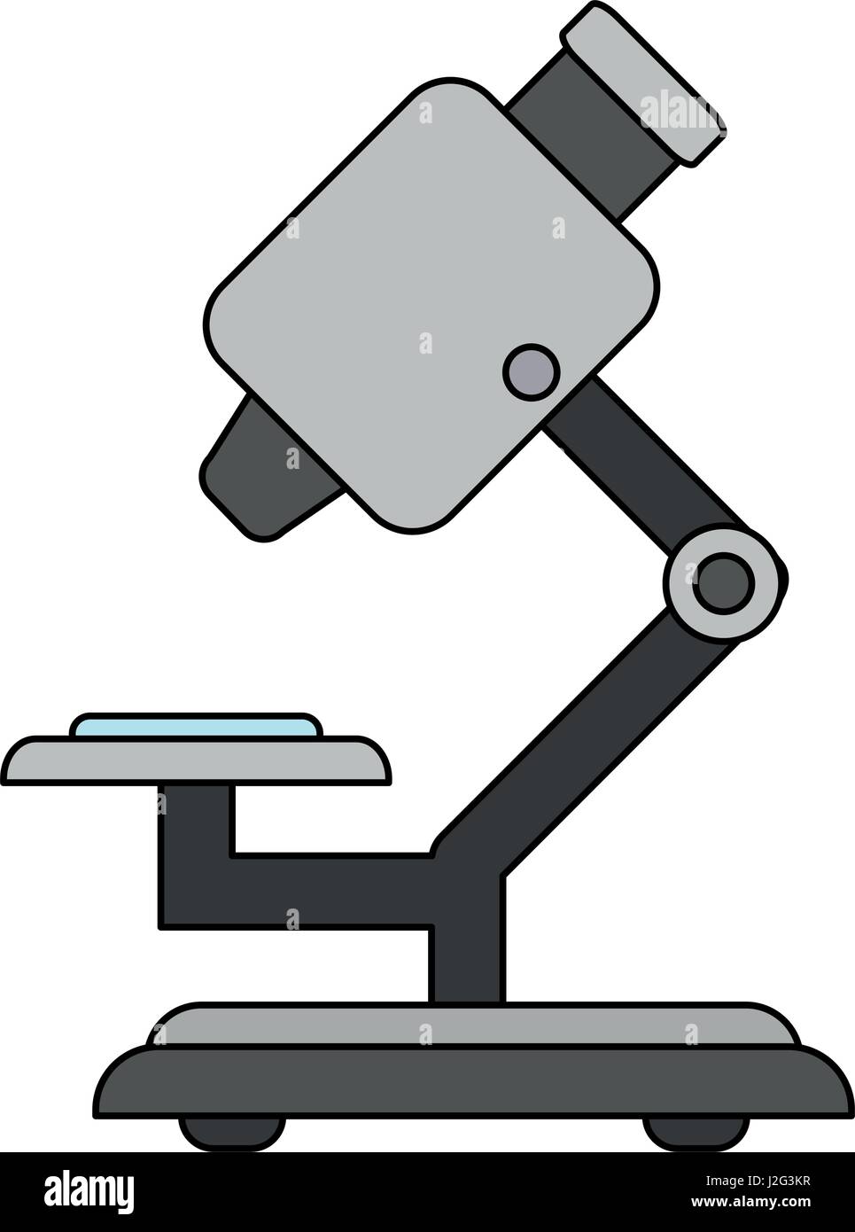 gray color graphic microscope science tool Stock Vector Image & Art - Alamy