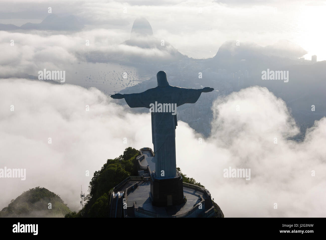 The Art Deco statue of Jesus, known as Cristo Redentor (Christ the ...