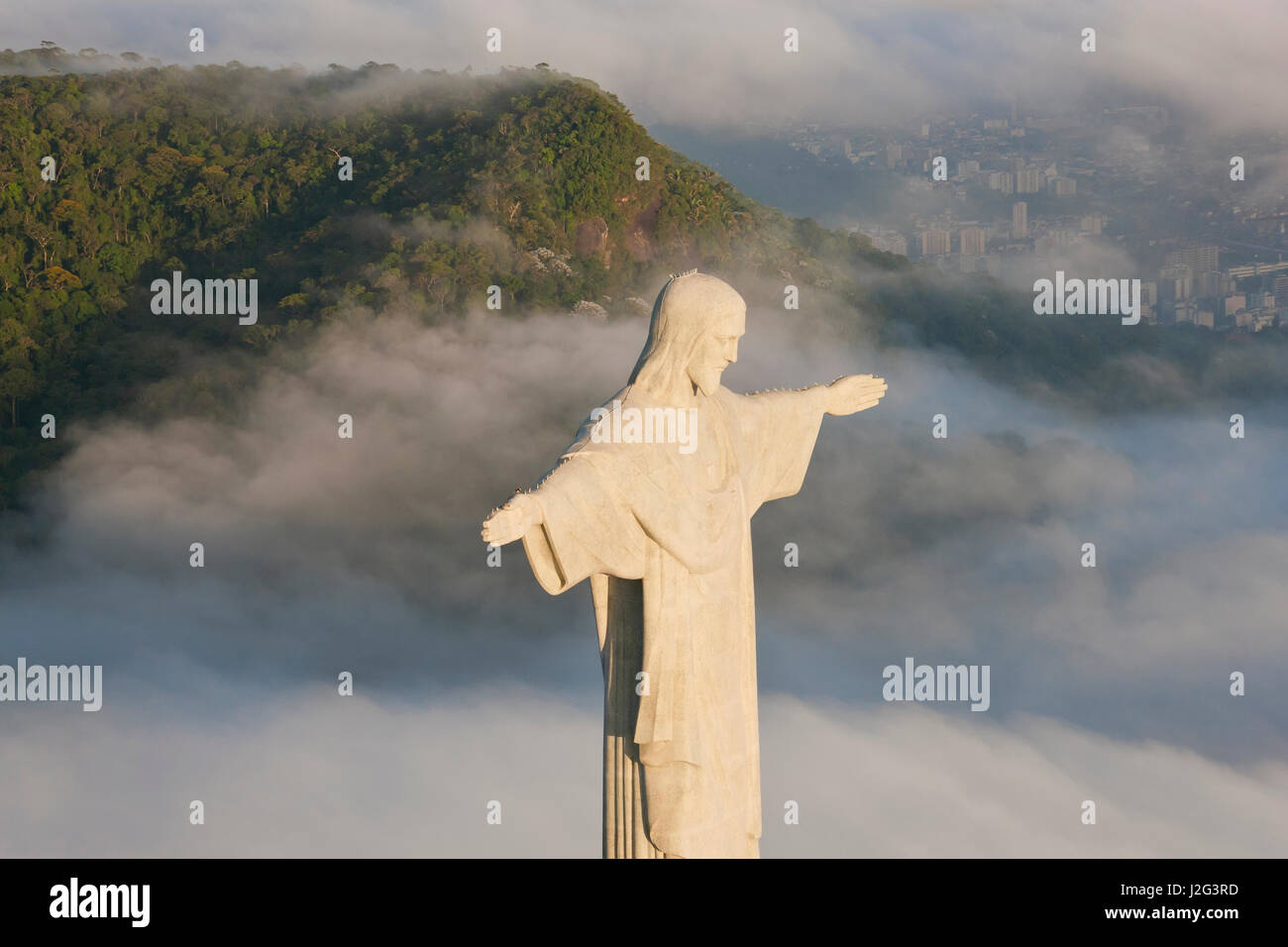 Art Deco statue of Jesus, known as Cristo Redentor (Christ the Redeemer ...