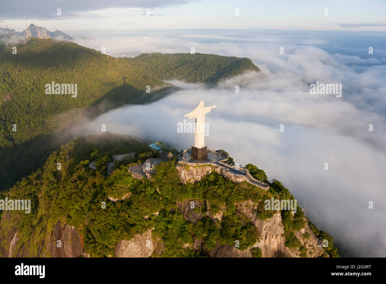 Art Deco statue of Jesus, known as Cristo Redentor (Christ the Redeemer ...