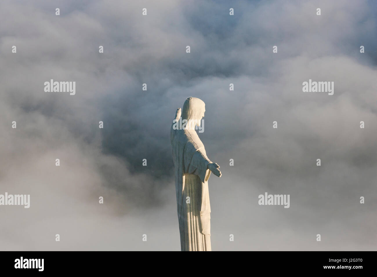 Art Deco statue of Jesus, known as Cristo Redentor (Christ the Redeemer ...