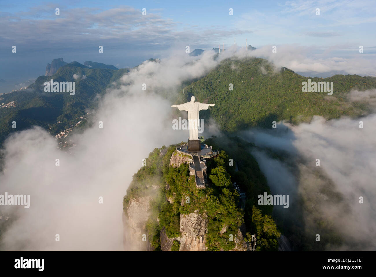 Art Deco statue of Jesus, known as Cristo Redentor (Christ the Redeemer ...