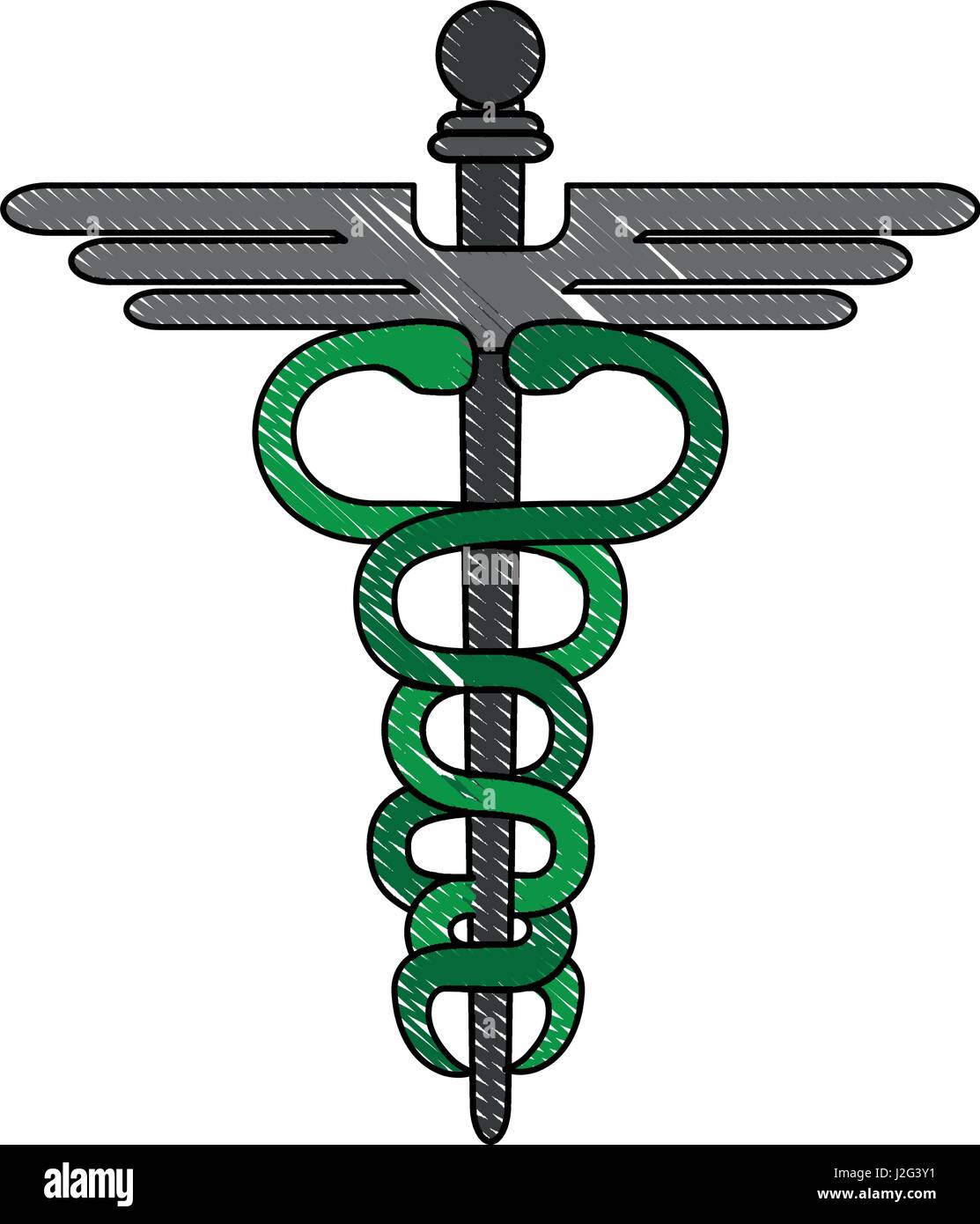 Serpent entwined hi-res stock photography and images - Alamy