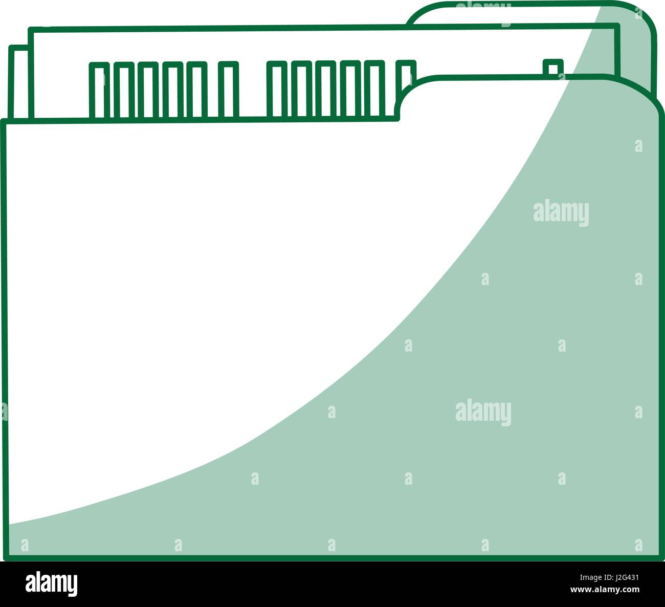 green silhouette shading court documents folder Stock Vector Image ...
