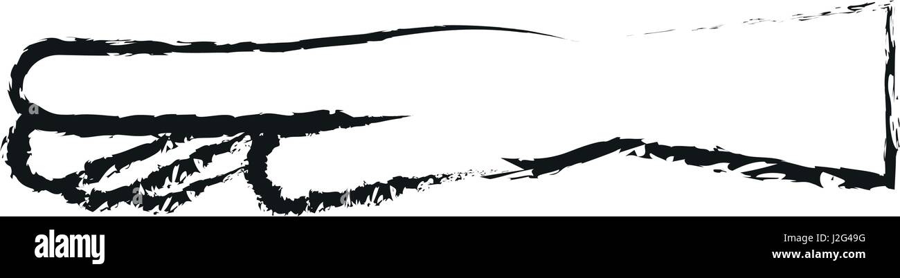 blurred silhouette hand with extended fingers Stock Vector Image & Art ...