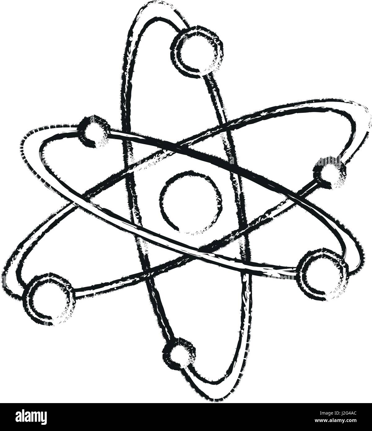 blurred silhouette atom structure icon Stock Vector Image & Art - Alamy