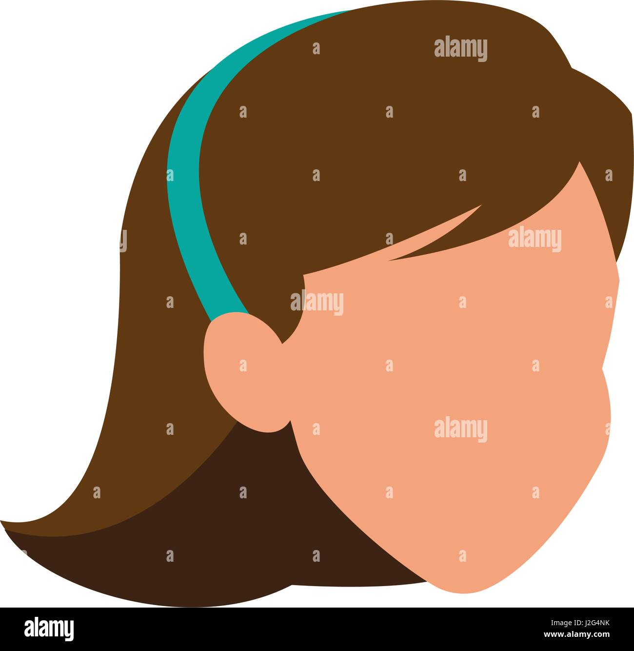Faceless woman head Stock Vector Images - Alamy