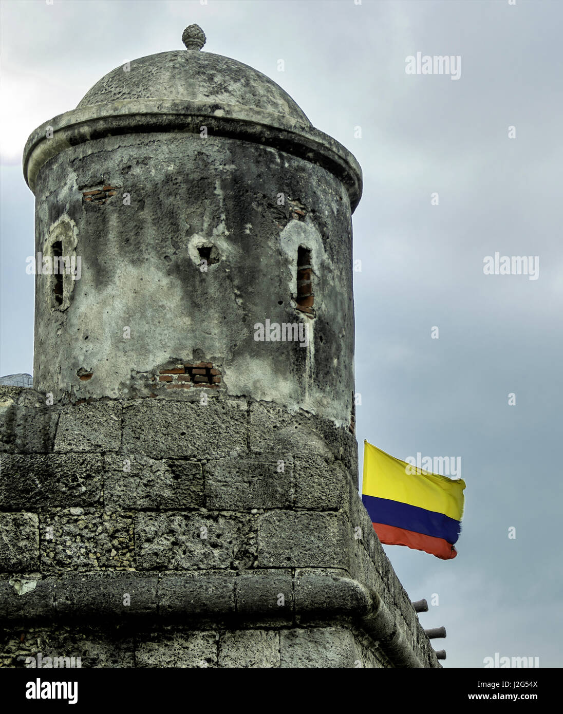 Historic Spanish colonial walls and fortifications surround the Old ...