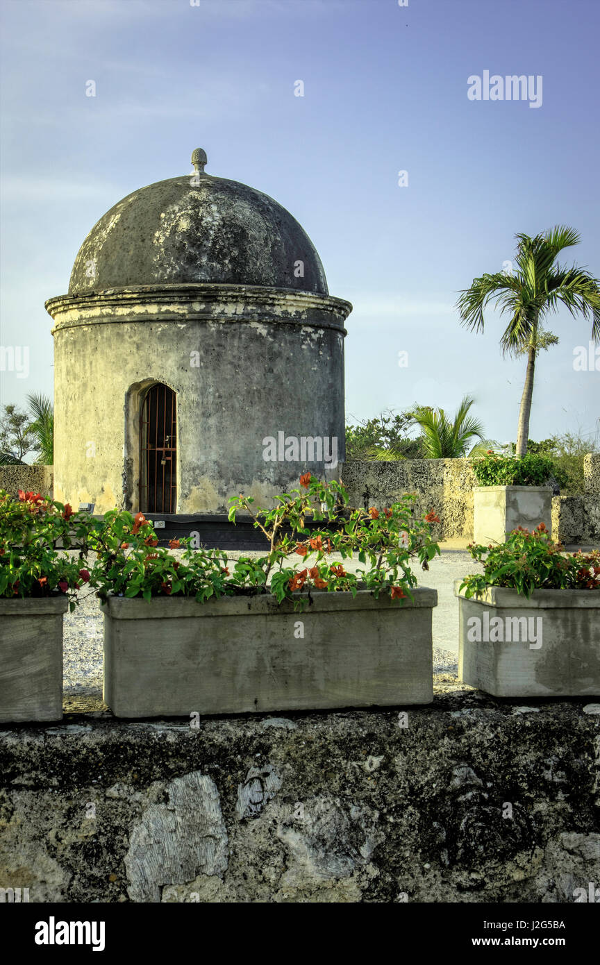 Historic Spanish colonial walls and fortifications surround the Old ...