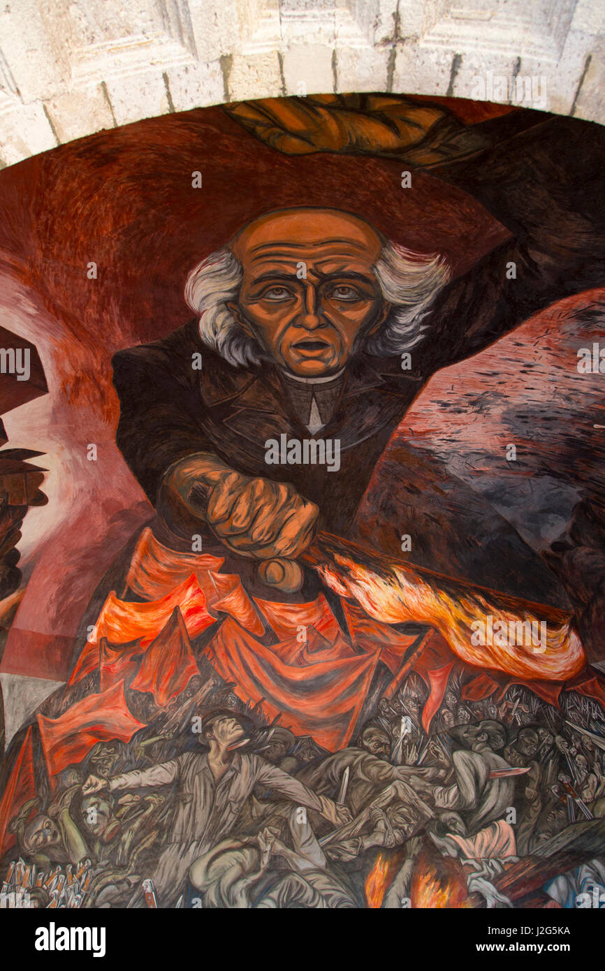 Mural by jose clemente orozco miguel hidalgo hi-res stock photography ...