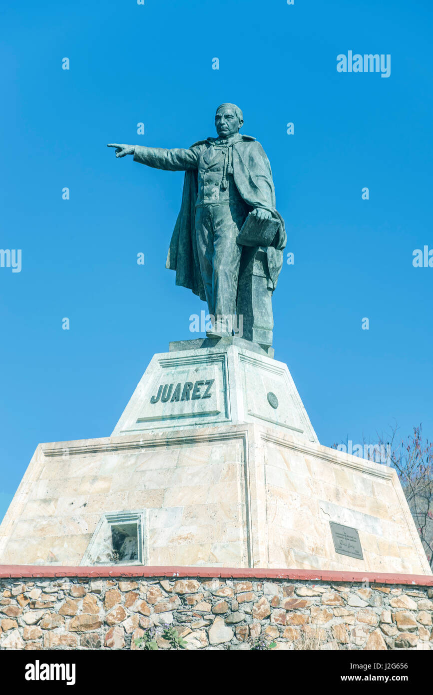 Mexico, Oaxaca, Statue of Benito Juarez (Large format sizes available ...
