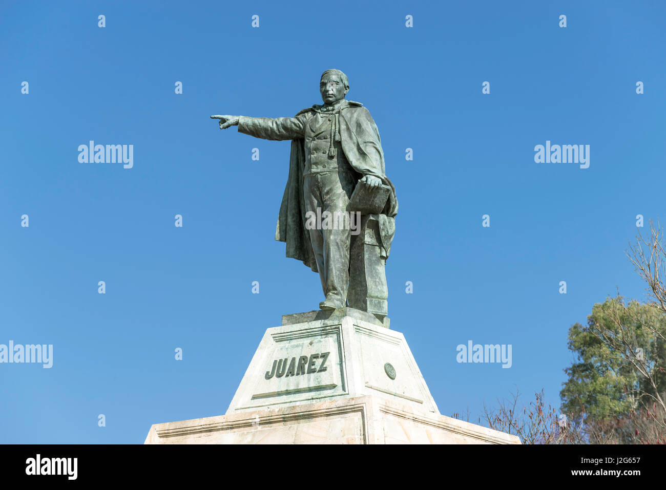 Mexico, Oaxaca, Statue of Benito Juarez (Large format sizes available ...