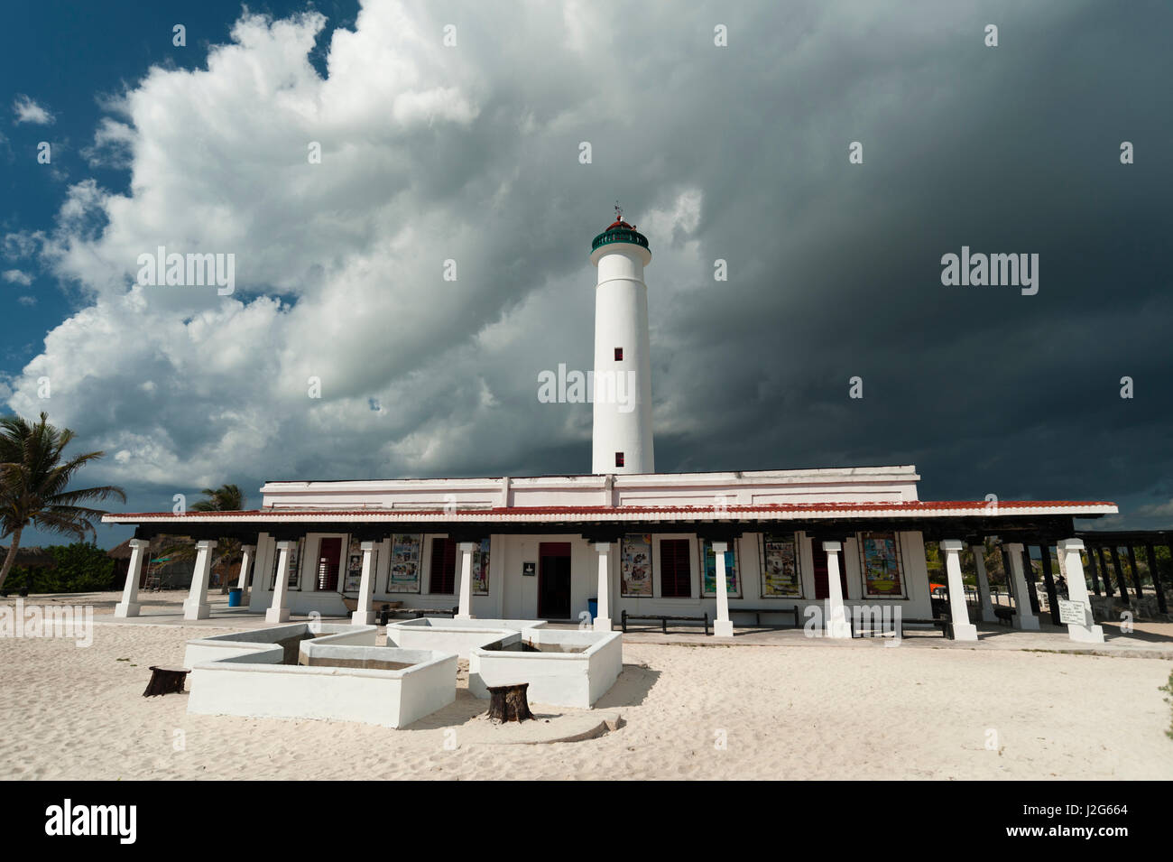 Punta Sur Eco Park lighthouse, Cozumel Island, Mexico Stock Photo - Alamy