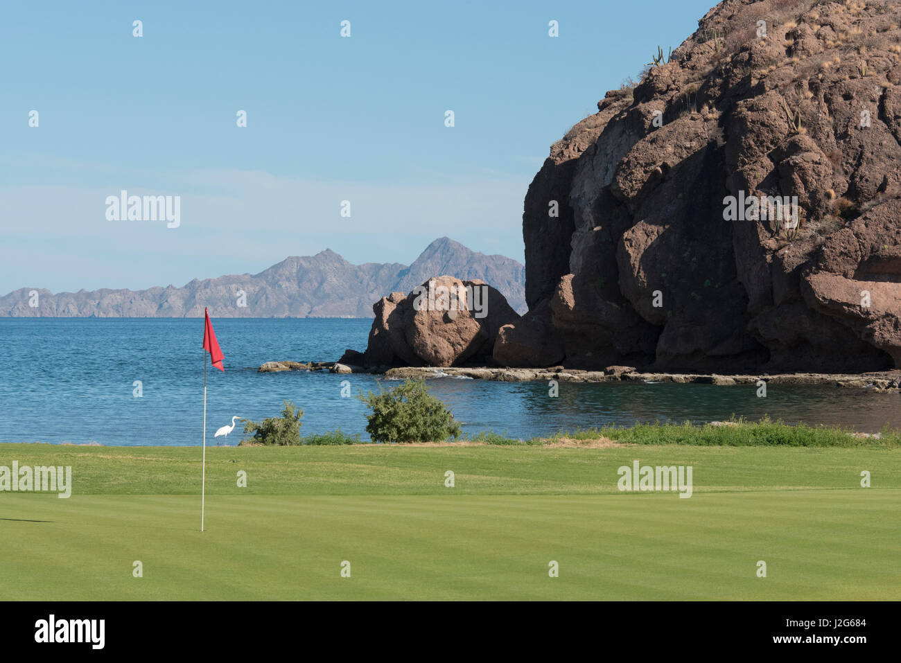 Mexico, Baja California Sur, Sea of Cortez, Loreto Bay. View of Nopolo ...
