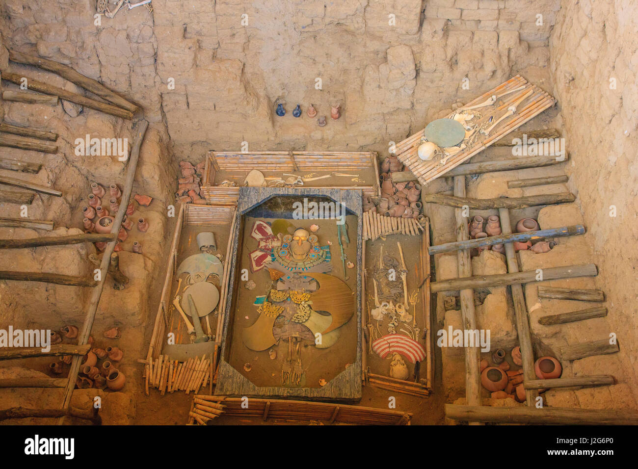 This is the site where the Lord of Sipan was buried along with six ...