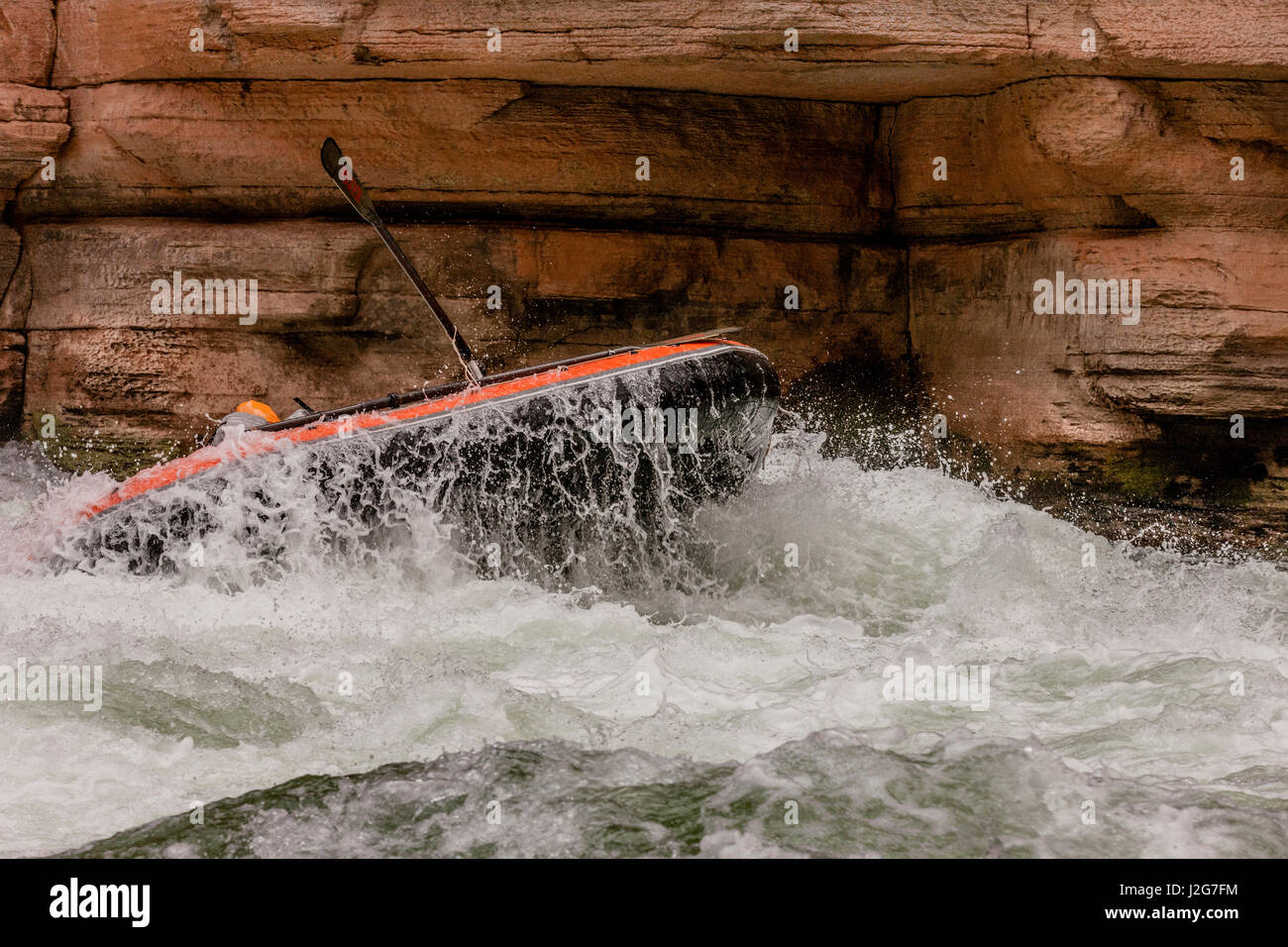 Wild Water Rafting on Colorado River. Grand Canyon. Arizona. USA Stock ...