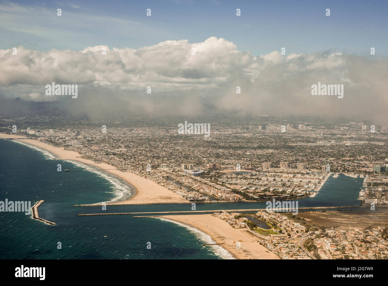 Aerial views takeoff from lax hi-res stock photography and images - Alamy