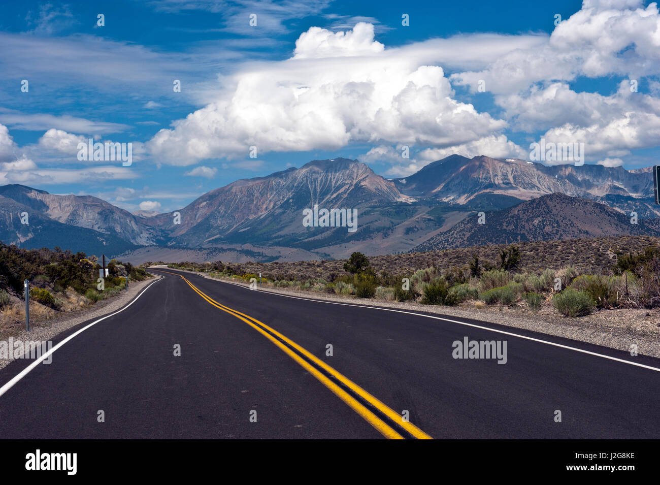 USA, California, Vistas Along Highway 120 of the White Mountains Stock ...