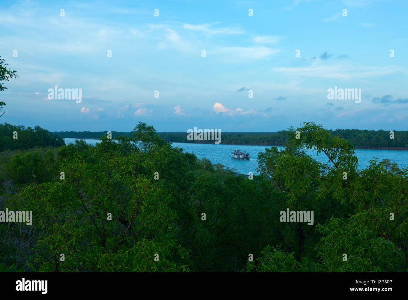 Aerial view of the Sundarbans, a UNESCO World Heritage Site and a ...