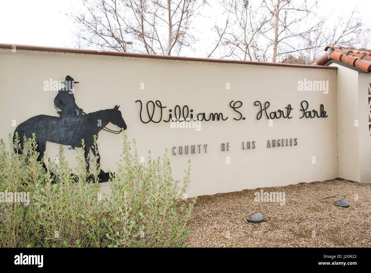 USA, California, Newhall. Los Angeles. William S. Hart Ranch and Museum ...