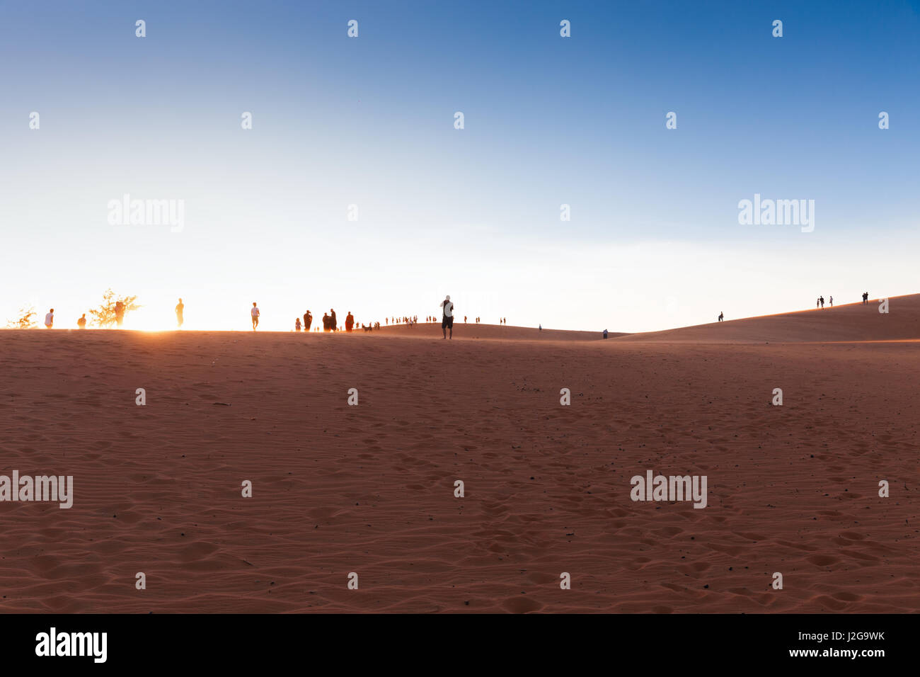 Popular Red sand dunes in Mui Ne villiage, Vietnam Stock Photo - Alamy