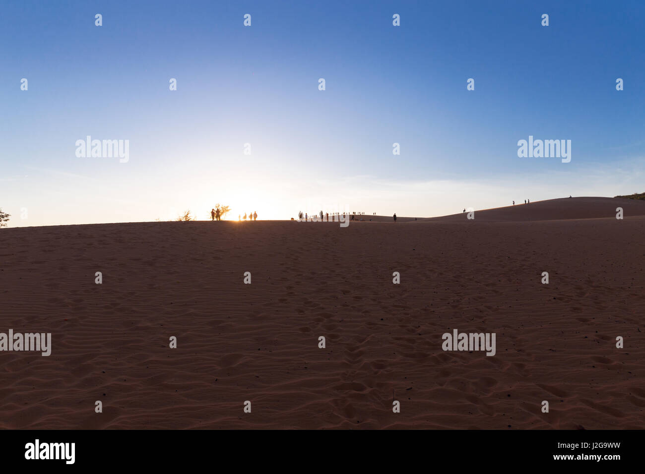 Popular Red sand dunes in Mui Ne villiage, Vietnam Stock Photo - Alamy