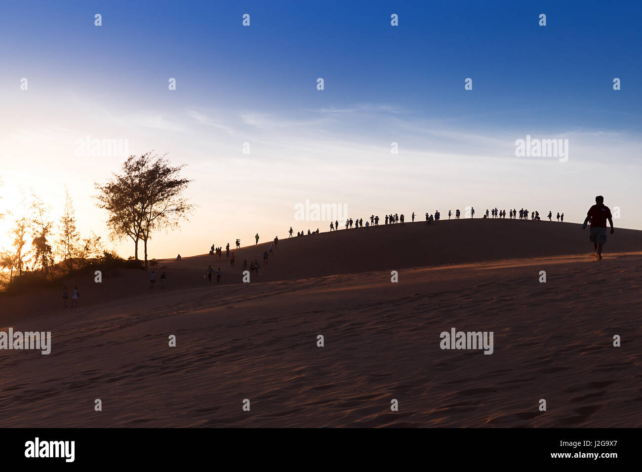Popular Red sand dunes in Mui Ne villiage, Vietnam Stock Photo - Alamy