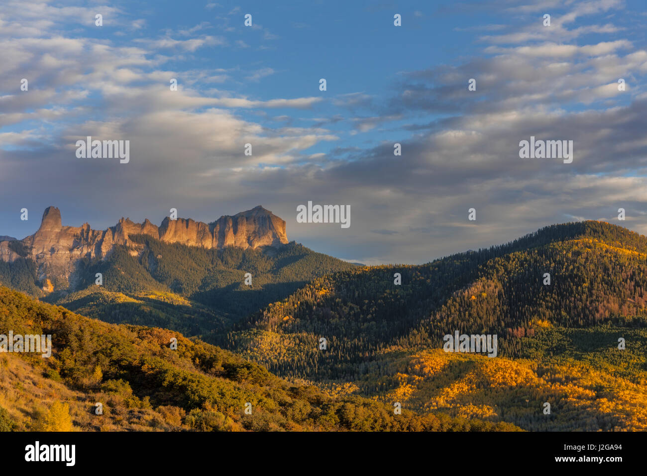 Courthouse Mountain in the Uncompahgre National Forest, Colorado, USA ...