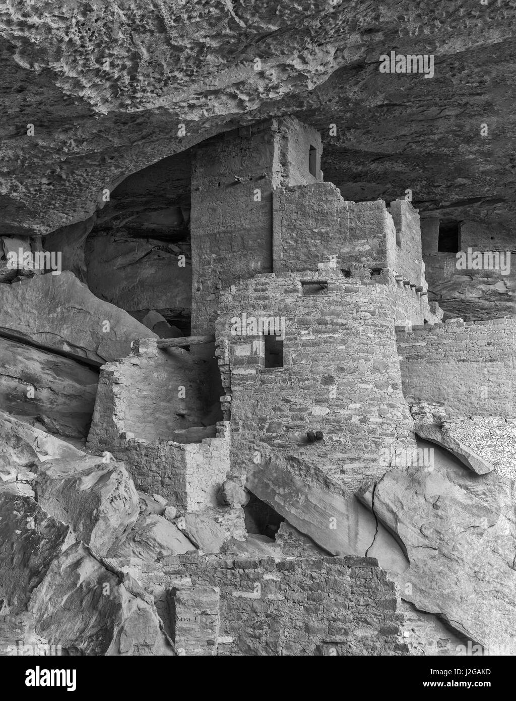 Cliff palace mesa verde Black and White Stock Photos & Images - Alamy