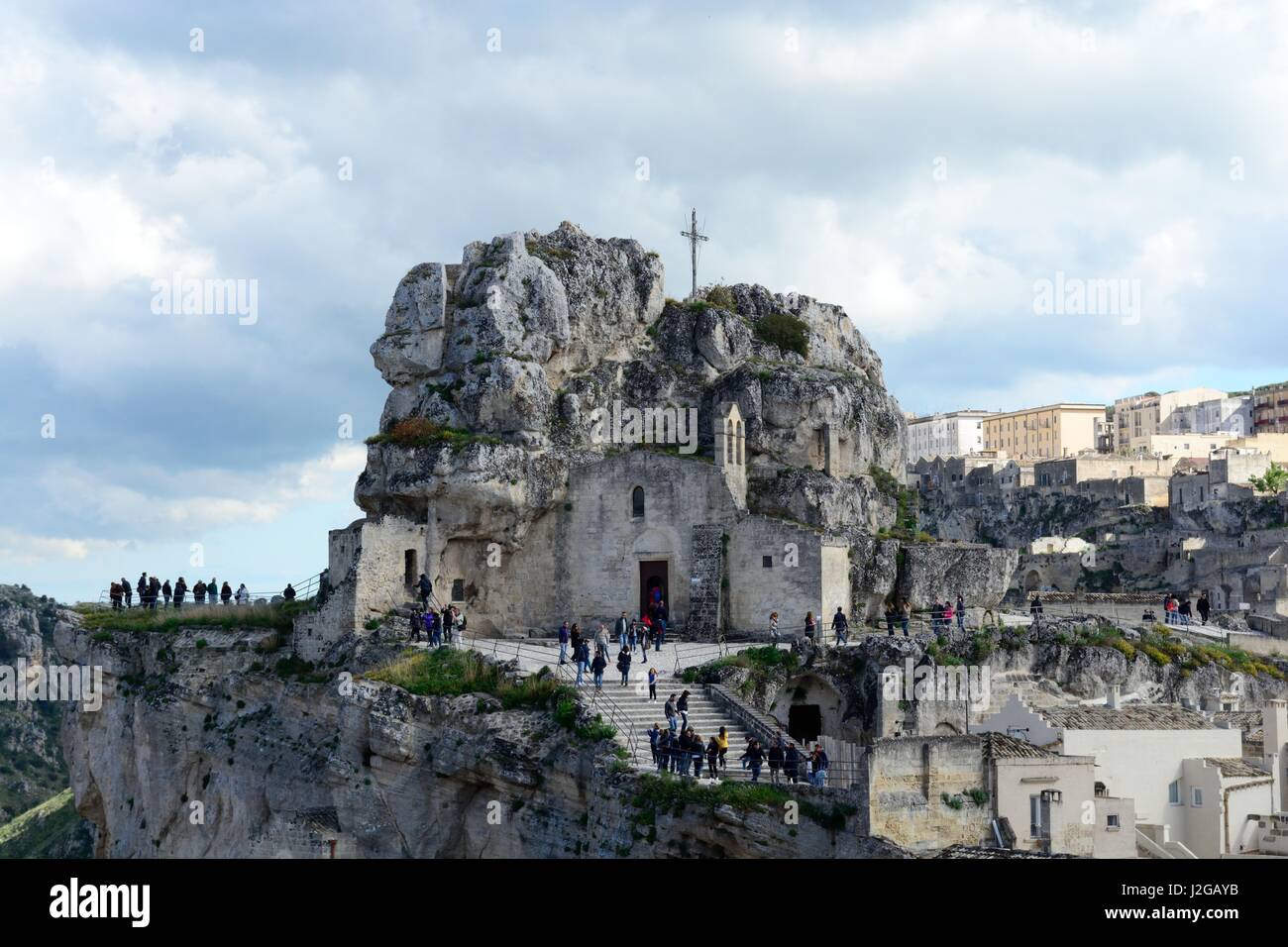 Matera church cave hi-res stock photography and images - Alamy