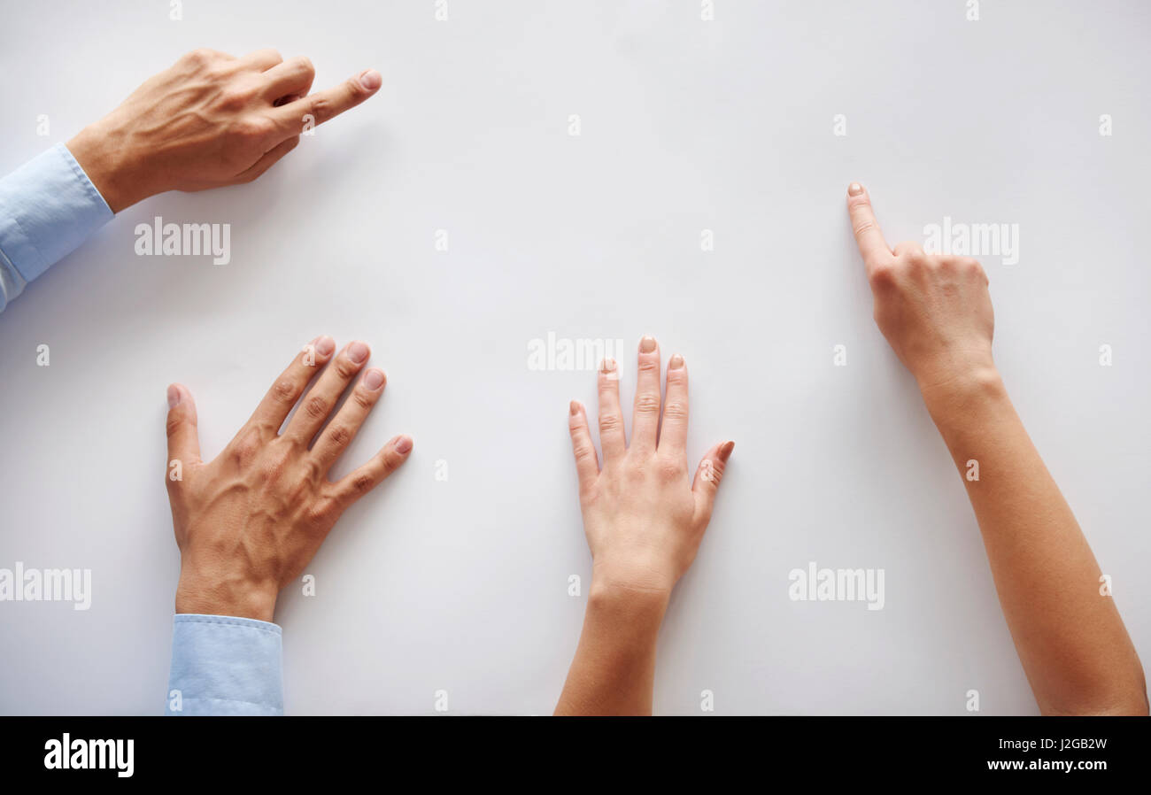 Human hand on the white background Stock Photo - Alamy