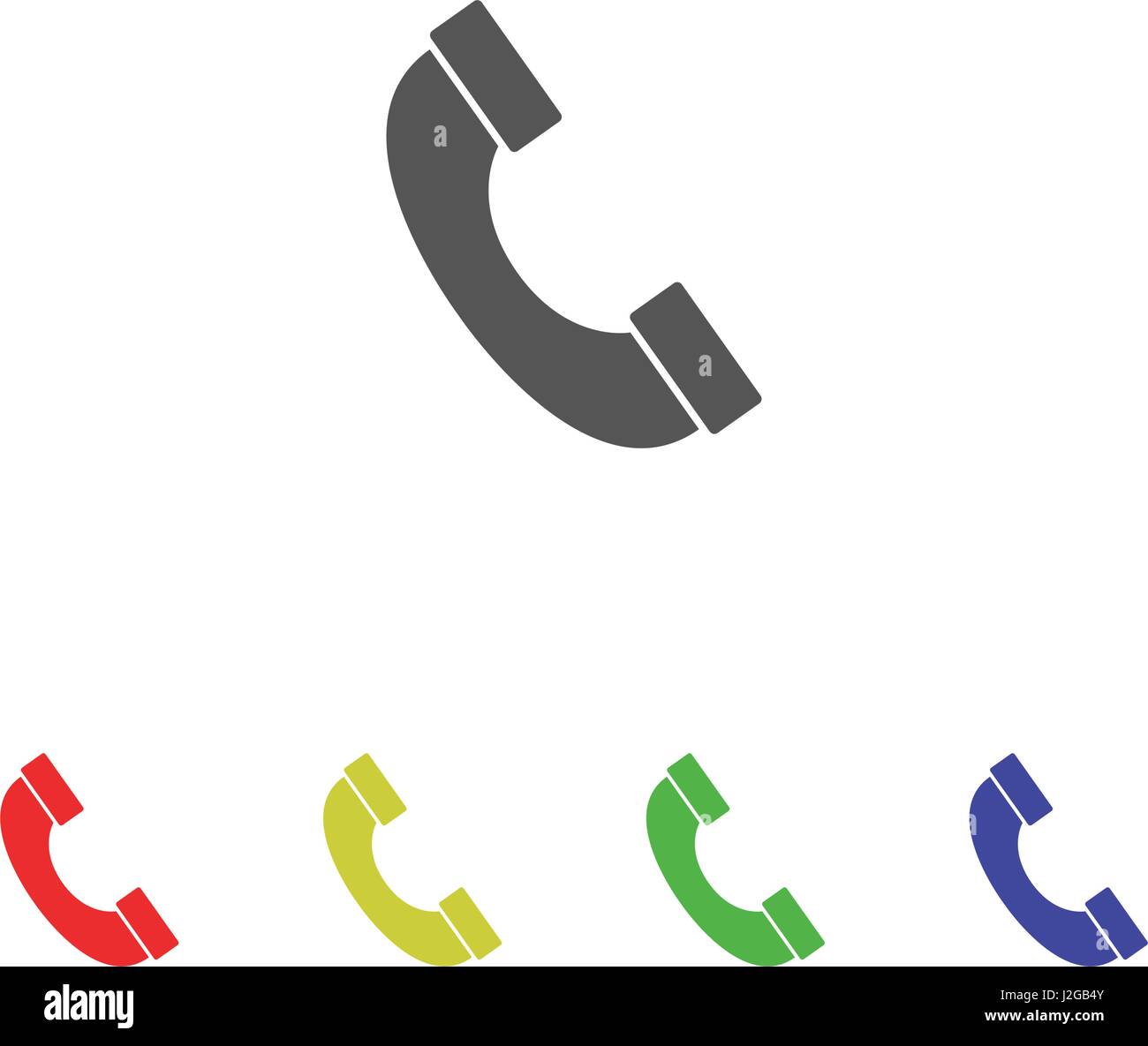 Set of phone handset icon Stock Vector Image & Art - Alamy