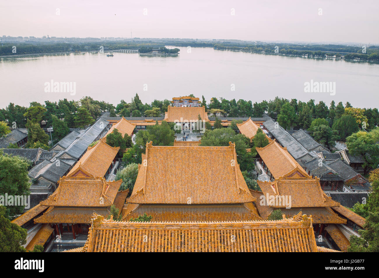 Pekin, China, 2016, Street view. Old city and nature. It's a travel ...