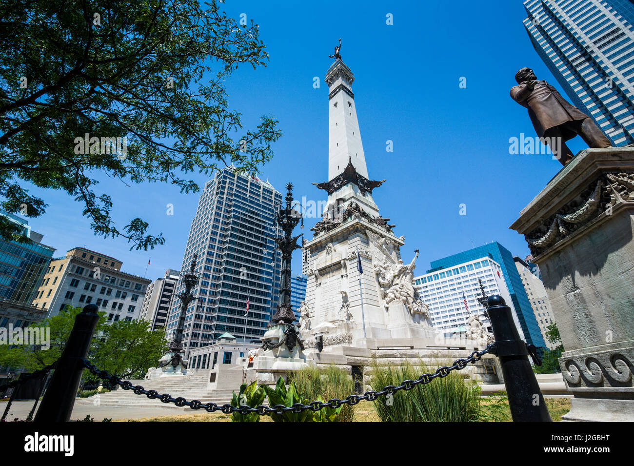 Soldiers' and Sailors' Monument, Indianapolis, Indiana, USA Stock Photo ...