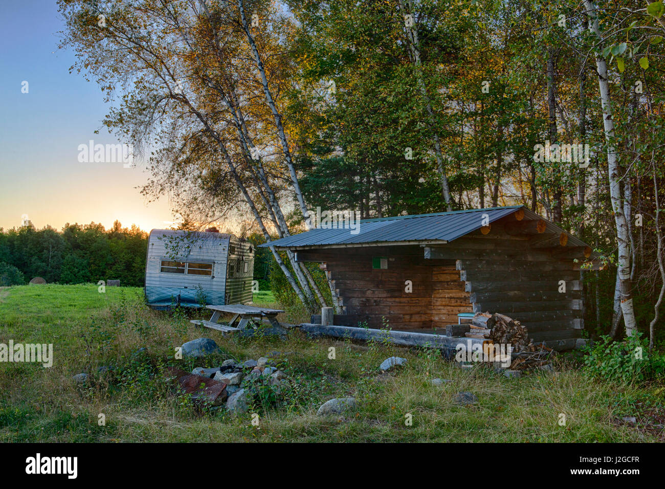 The Roach Farm Campsite on the International Appalachian Trail. Merrill ...