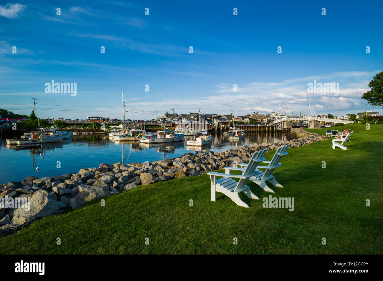 USA, Maine, Ogunquit, Perkins Cove, boat harbor Stock Photo - Alamy