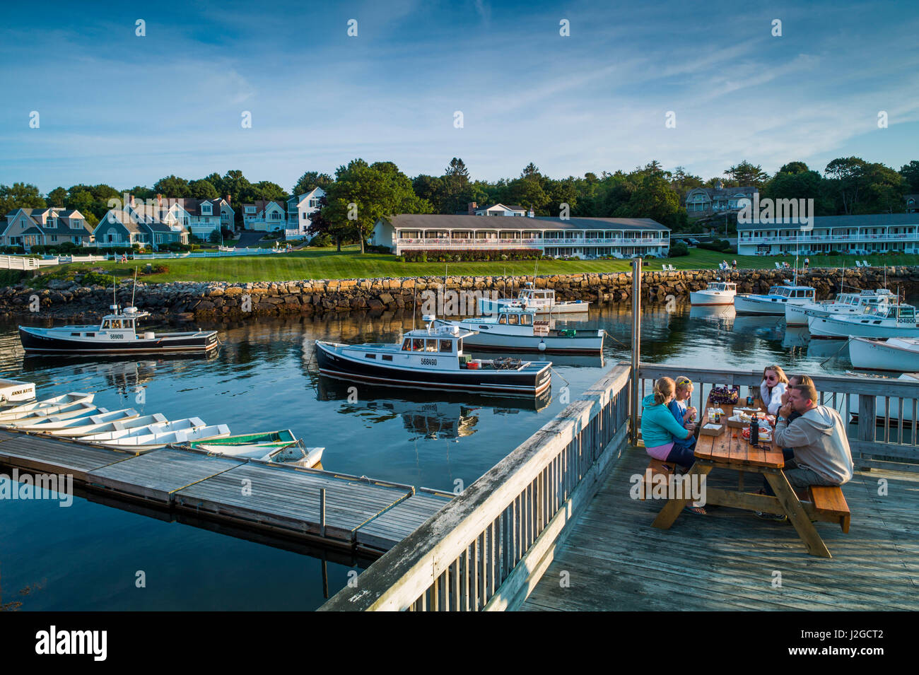 USA, Maine, Ogunquit, Perkins Cove, boat harbor Stock Photo - Alamy