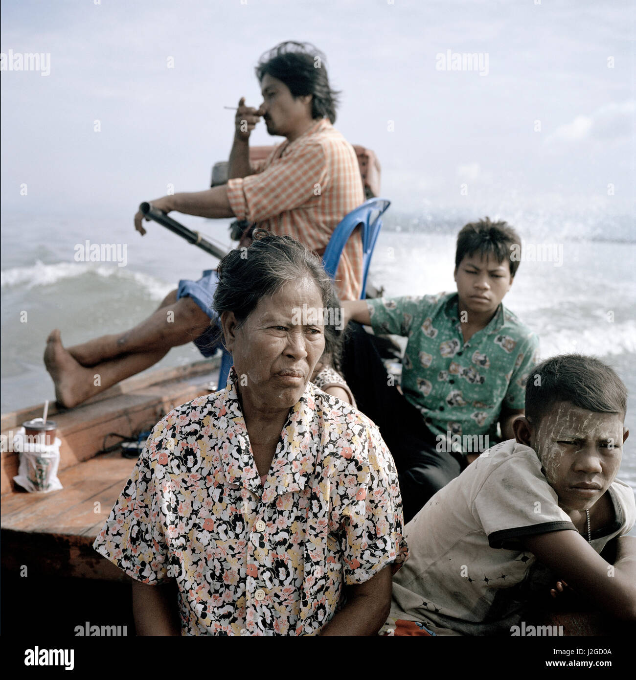 Moken fishing community, Anadaman Sea, Thailand Stock Photo - Alamy