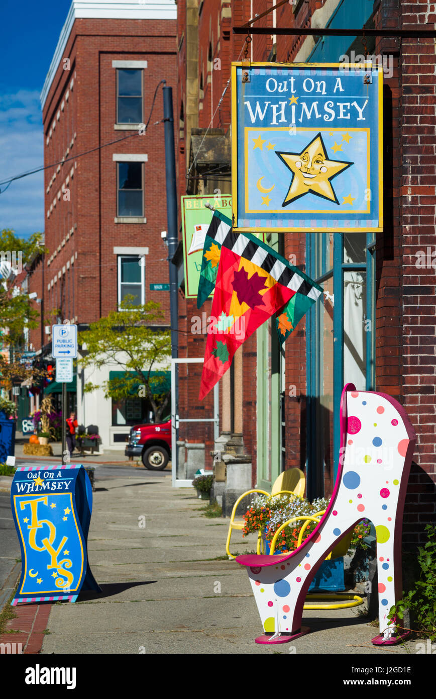 USA, Maine, Belfast, downtown buildings Stock Photo - Alamy
