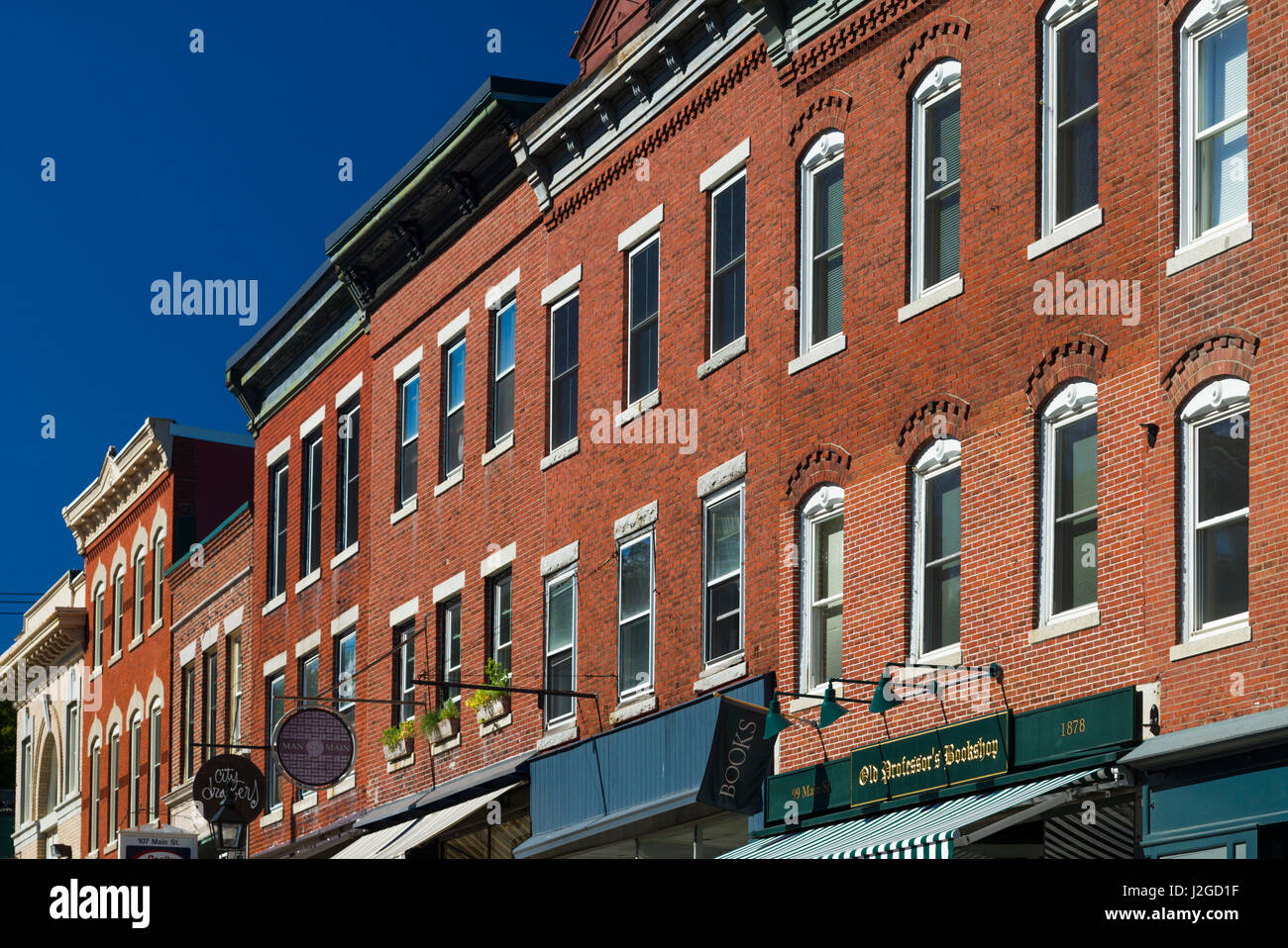 USA, Maine, Belfast, downtown buildings Stock Photo - Alamy