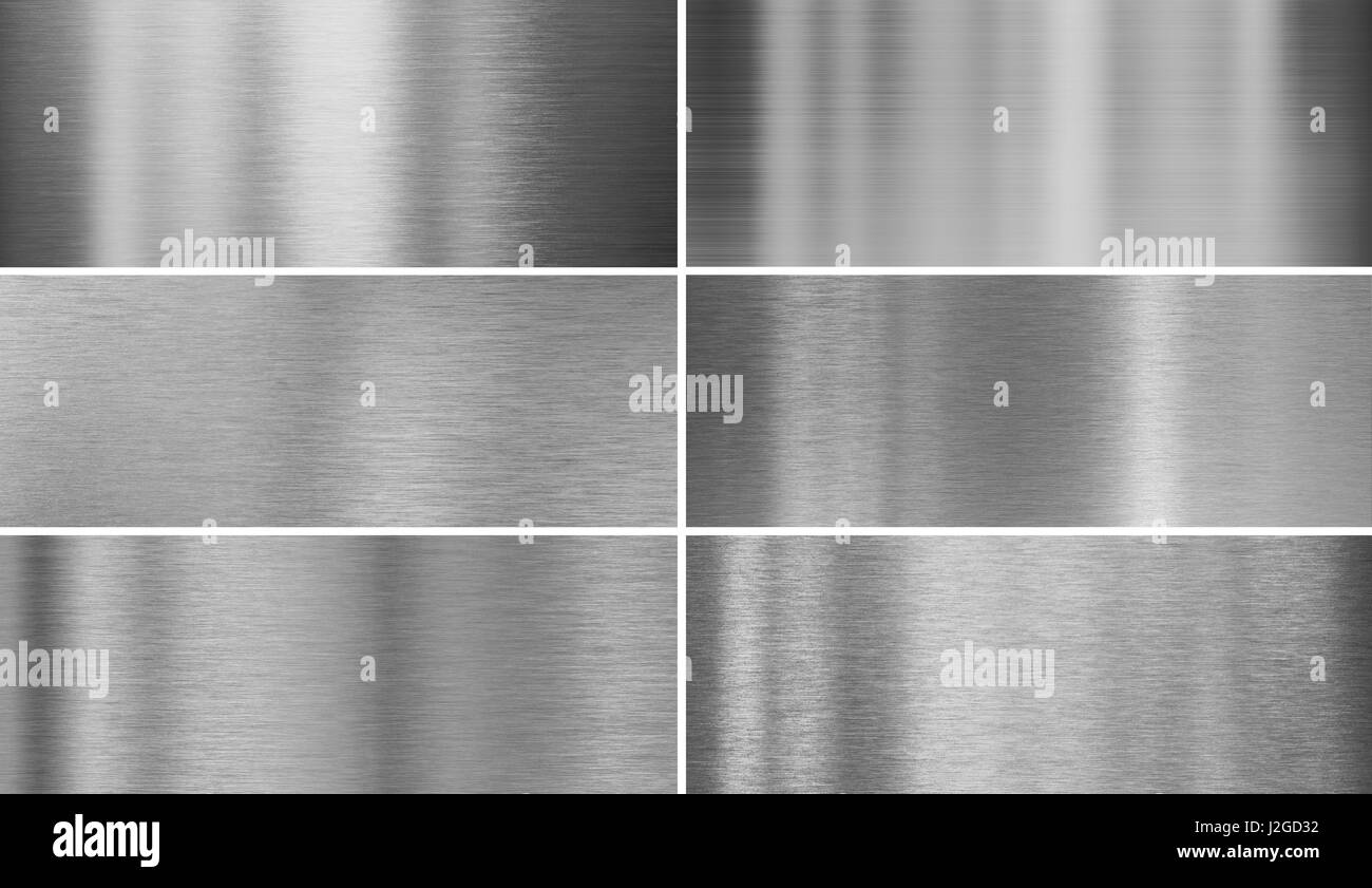 metal textures set Stock Photo - Alamy