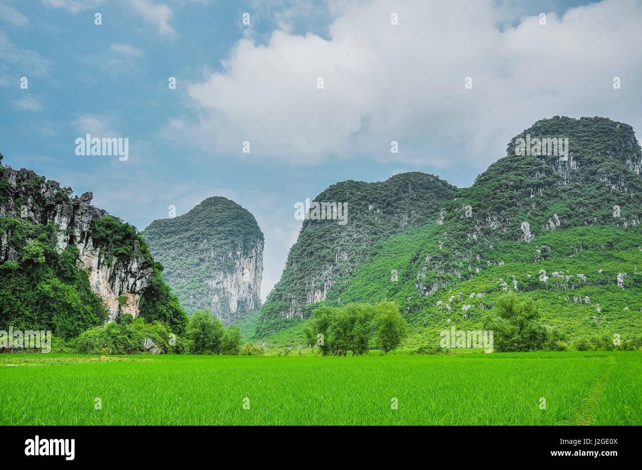 Beautiful countryside scenery in spring Stock Photo - Alamy