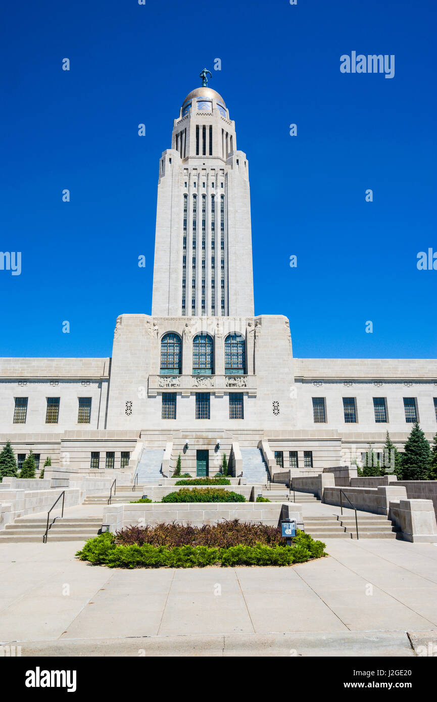 Nebraska State Capitol, Lincoln, Nebraska, USA Stock Photo - Alamy