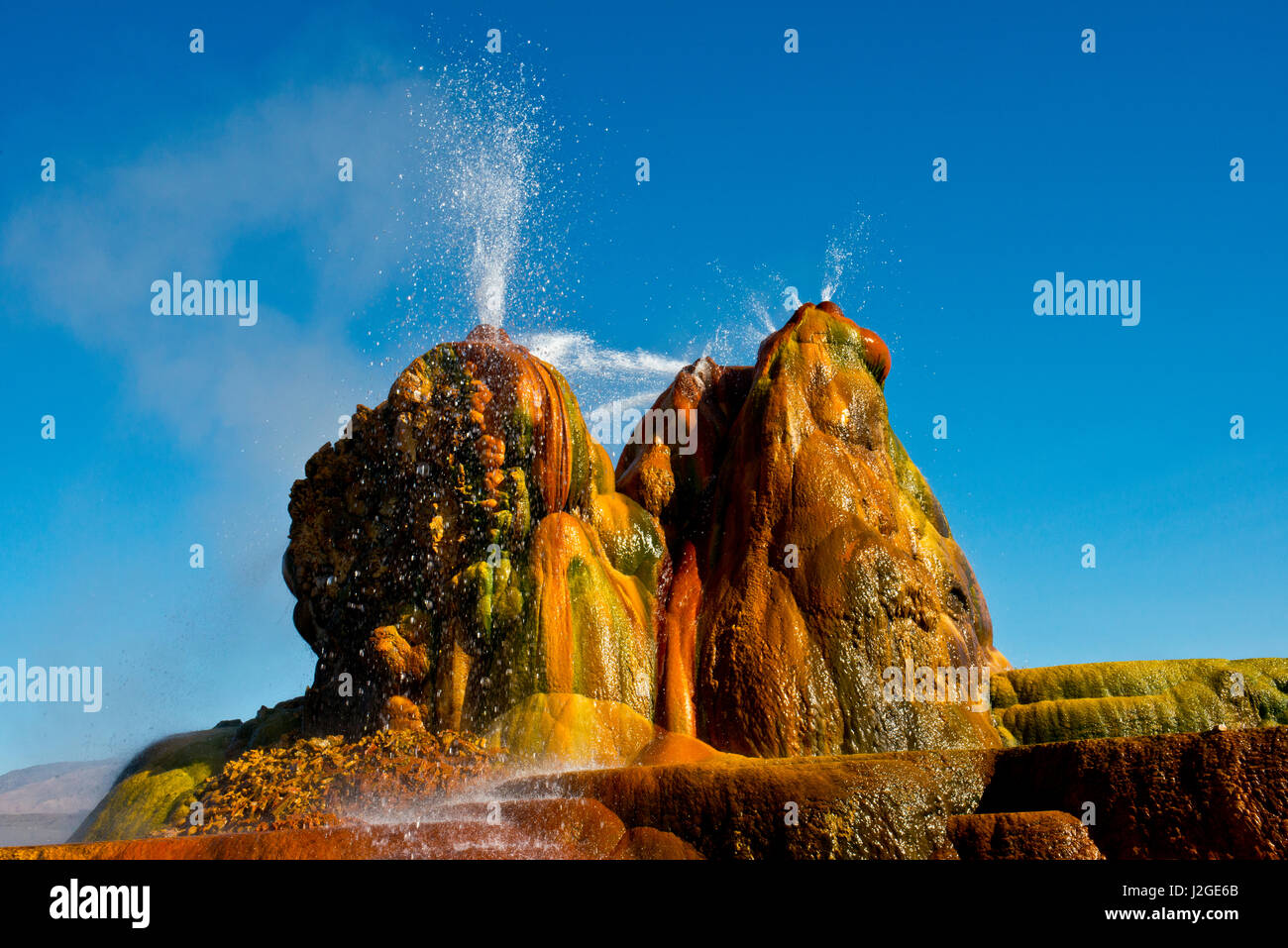 USA, Nevada, Gerlach, Fly Geyser, Black Rock Desert (Large format sizes ...