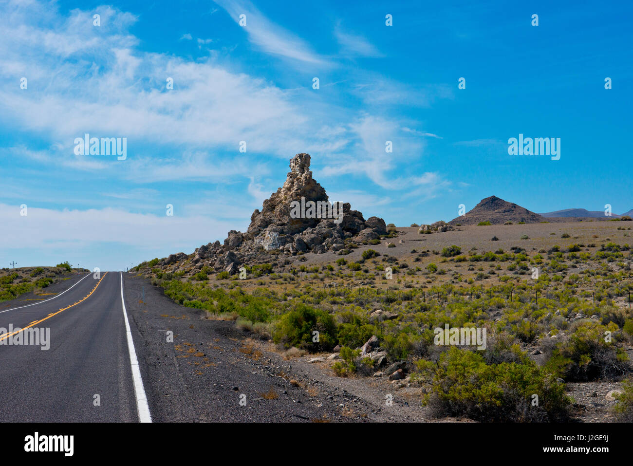 USA, Nevada, Washoe County, Tufa along Highway 447 (Large format sizes ...