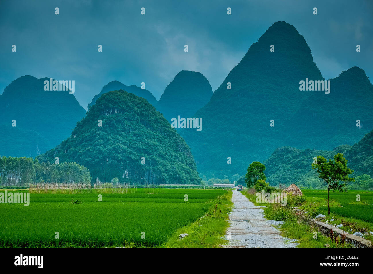 Beautiful countryside scenery in spring Stock Photo - Alamy