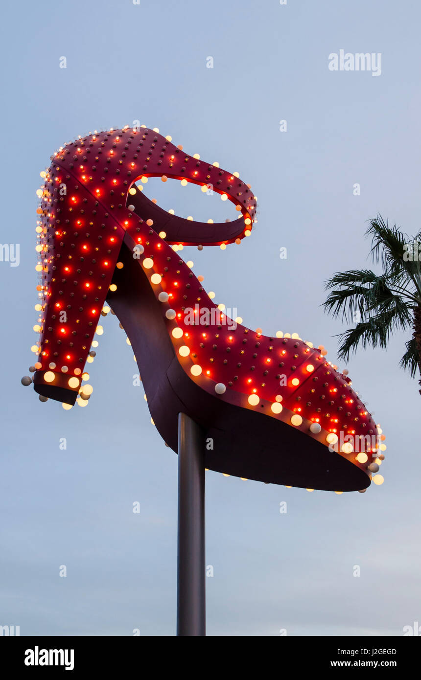 Silver Slipper neon, Neon Museum, Fremont Street, Las Vegas, Nevada ...