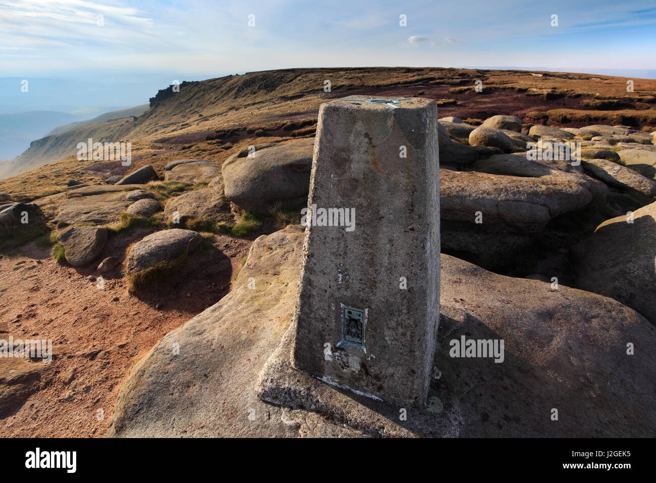 Ordinance Survey Trig Point, Shelf Moor, High Peak, Derbyshire, Peak ...